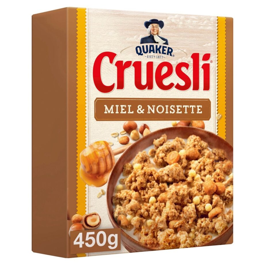 Quaker Cruesli Honey Hazelnut 450G | French Deli